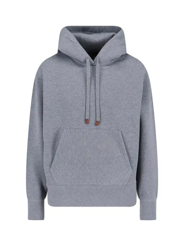 Loro Piana Banyan" Hooded Sweatshirt - Gray