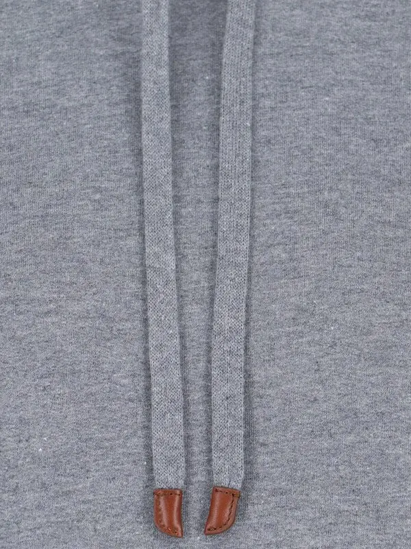Loro Piana Banyan" Hooded Sweatshirt - Gray