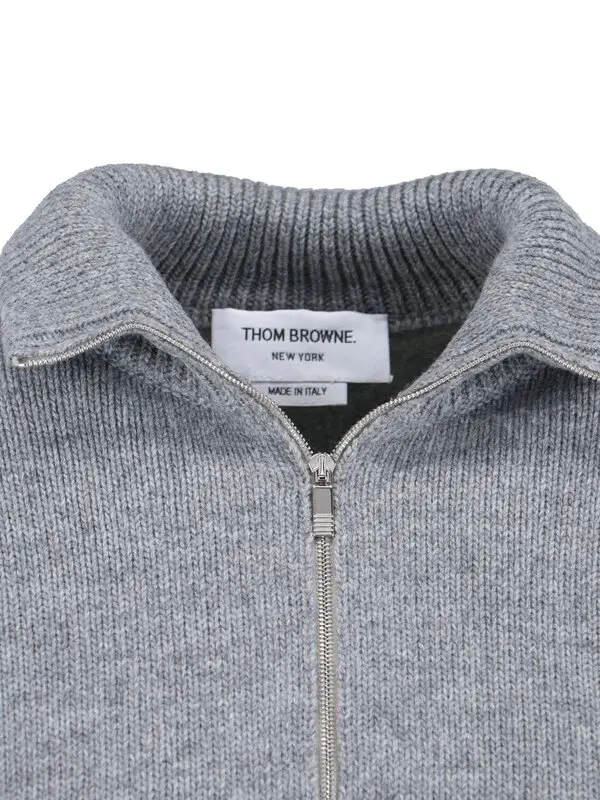 Thom Browne 4-bar Zip Sweater