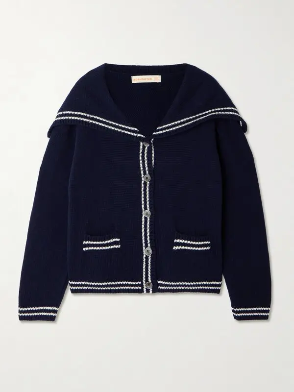 &daughter Saoirse Sailor Striped Cardigan - Blue