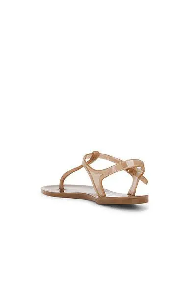 Christopher Esber Billi T-bar Flat Sandal - Sepia