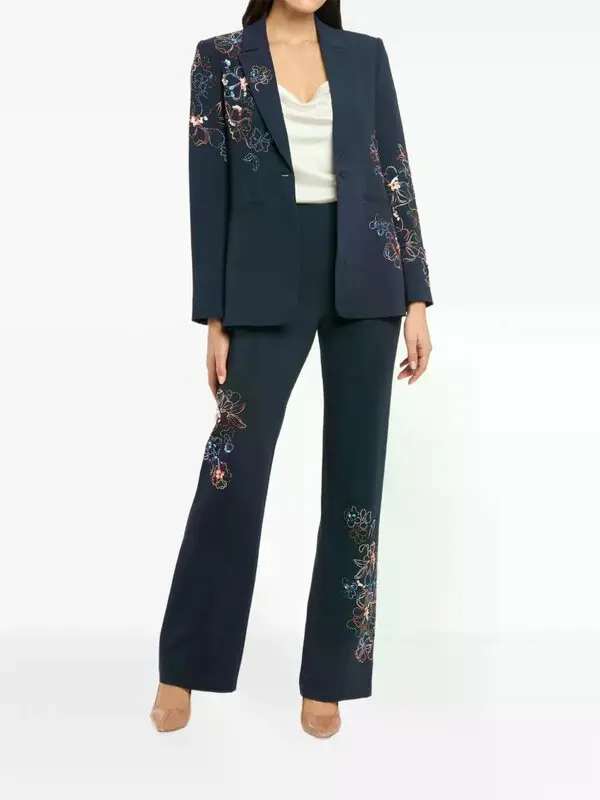 Cinq À Sept Floral-detail Blazer