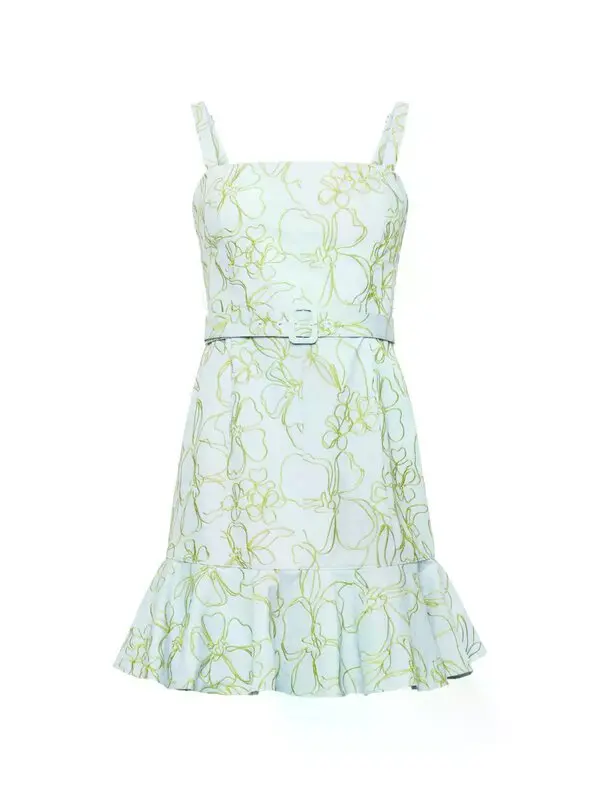 Cinq À Sept Tonya Floral Mini Dress - Blue