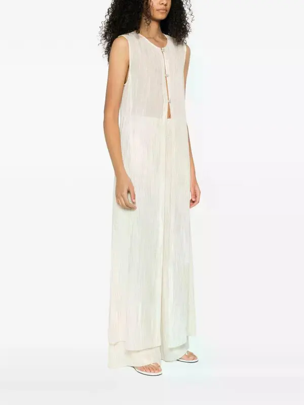 FORTE_FORTE Buttoned Sleeveless Coat