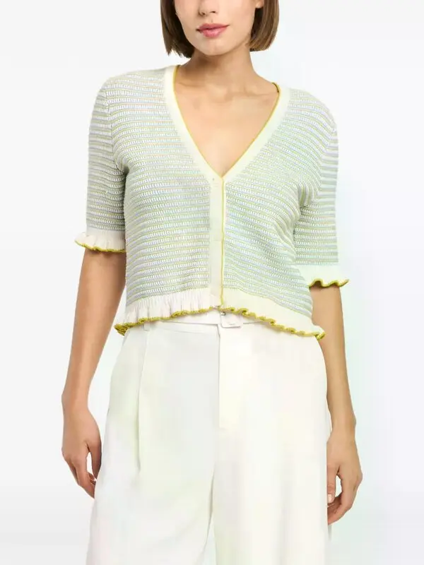 Cinq À Sept Clem Ruffled Cardigan