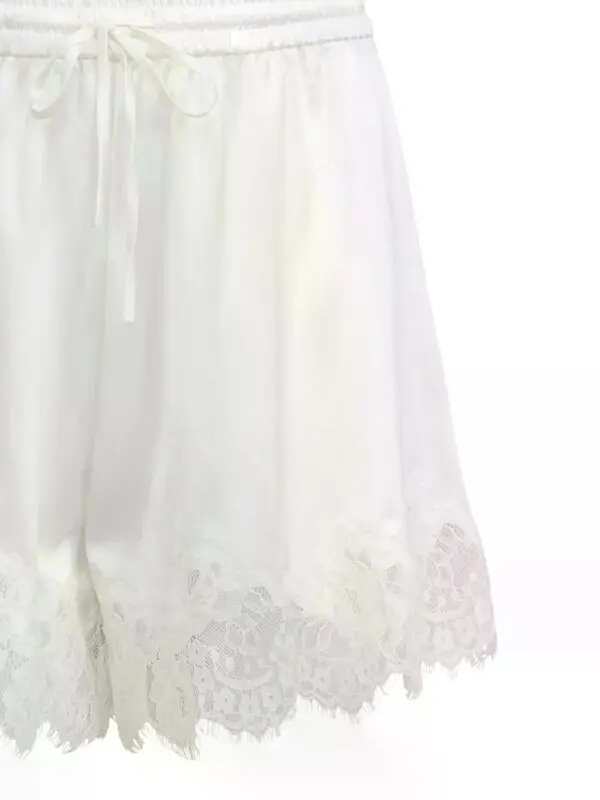 FLEUR DU MAL Lace-trimmed Shorts