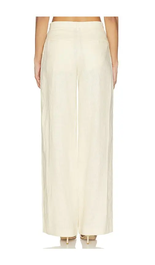 Bardot Geordy Hipster Linen Pant - Eggnog