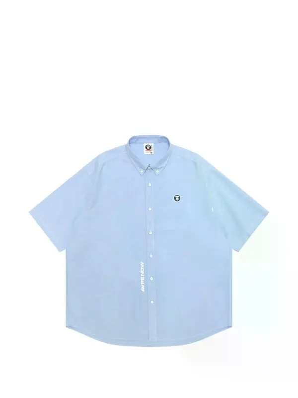 AAPE BY *A BATHING APE Logo Shirt - Blue