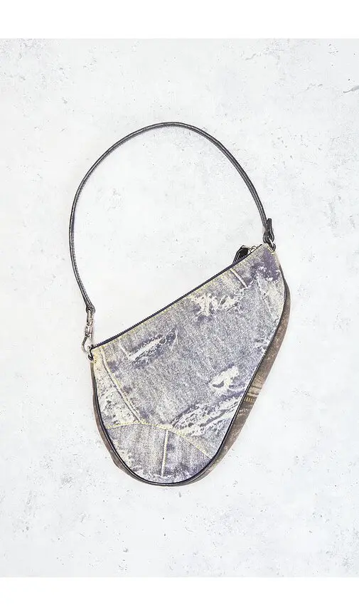 Undefined Dior Vintage Denim Saddle Bag