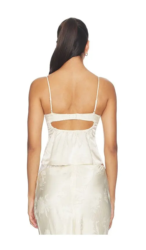 For Love & Lemons Babette Camisole Top - Cream