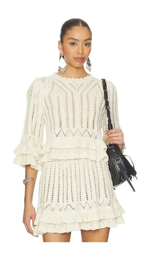 Isabel Marant Étoile Norma Ruffle Hem Knit Sweater
