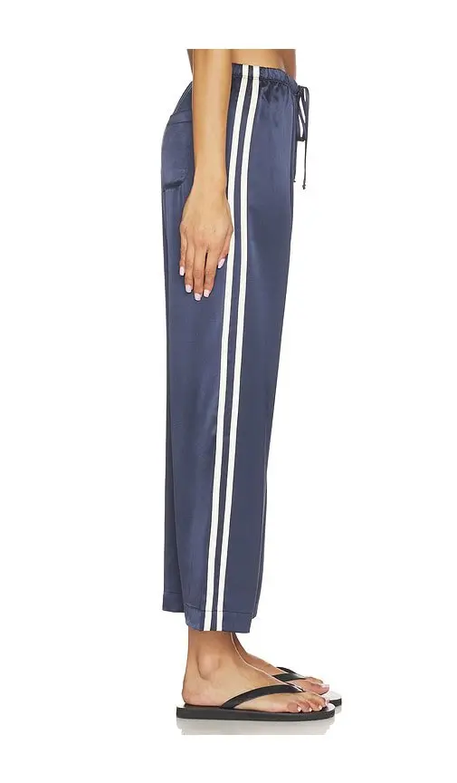 Donni. Silk Stripe Crop Pant
