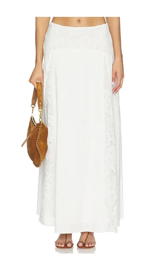 MORE TO COME Loriela Maxi Skirt - White