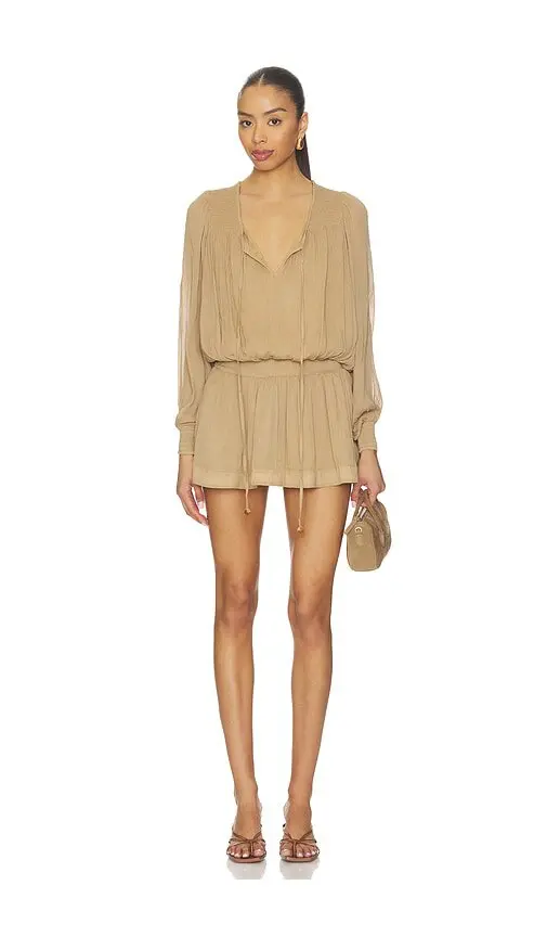 Free People Sunbeam Mini Dress - Tannin