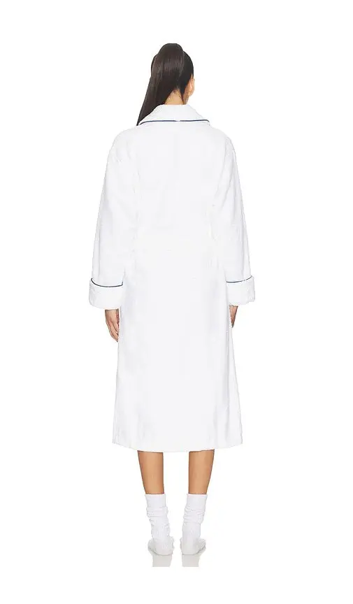 Polo Ralph Lauren Polo Essentials Robe In White - White Cloud