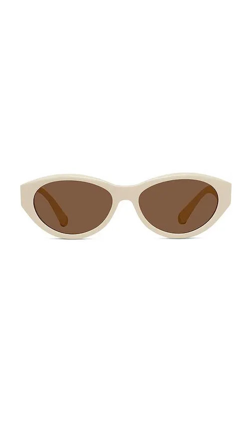 Stella McCartney Medallion Sunglasses - Ivory & Brown