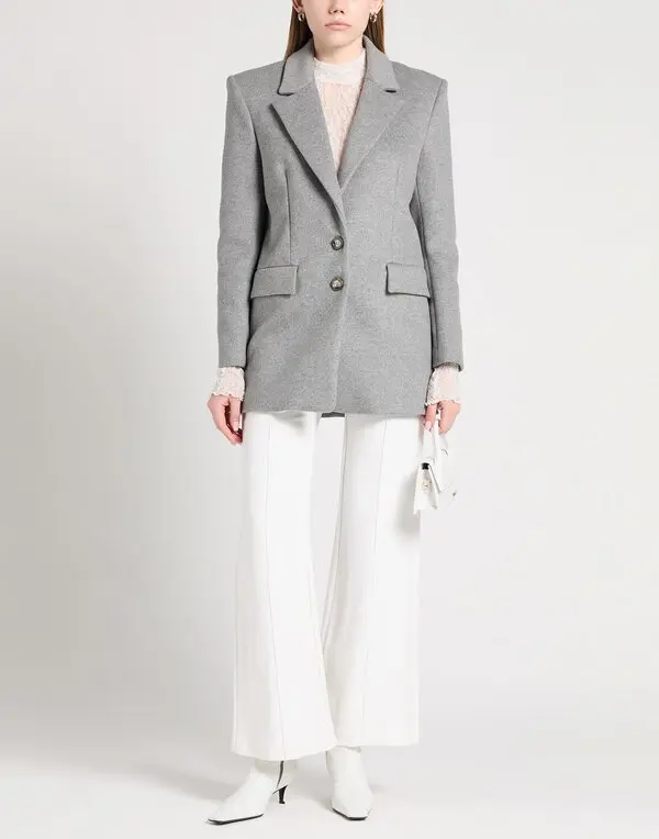 Patrizia Pepe Single-breasted Flannel Blazer