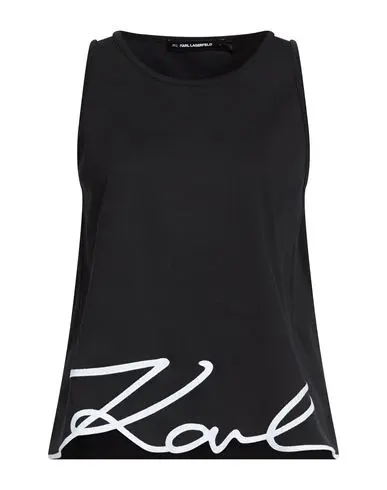 Karl Lagerfeld Organic Cotton Tank Top - Black