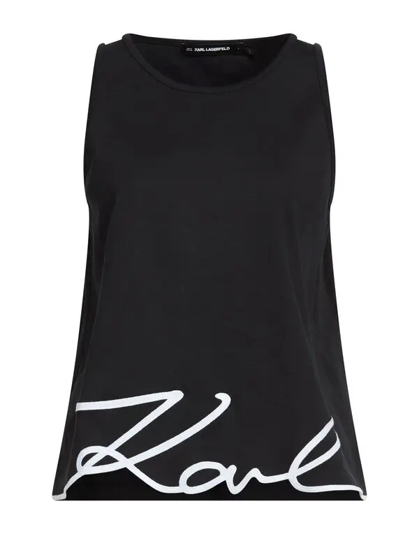 Karl Lagerfeld Tank Top Organic Cotton - Black