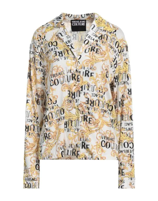 Versace Printed Shirt With Lapel Collar