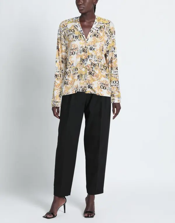 Versace Printed Shirt With Lapel Collar