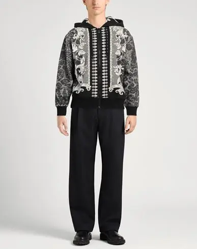 Versace Cotton Blend Sweatshirt With Signature Print