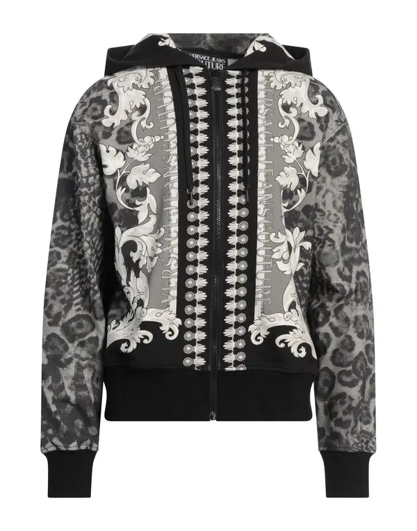 Versace Cotton Blend Sweatshirt With Signature Print