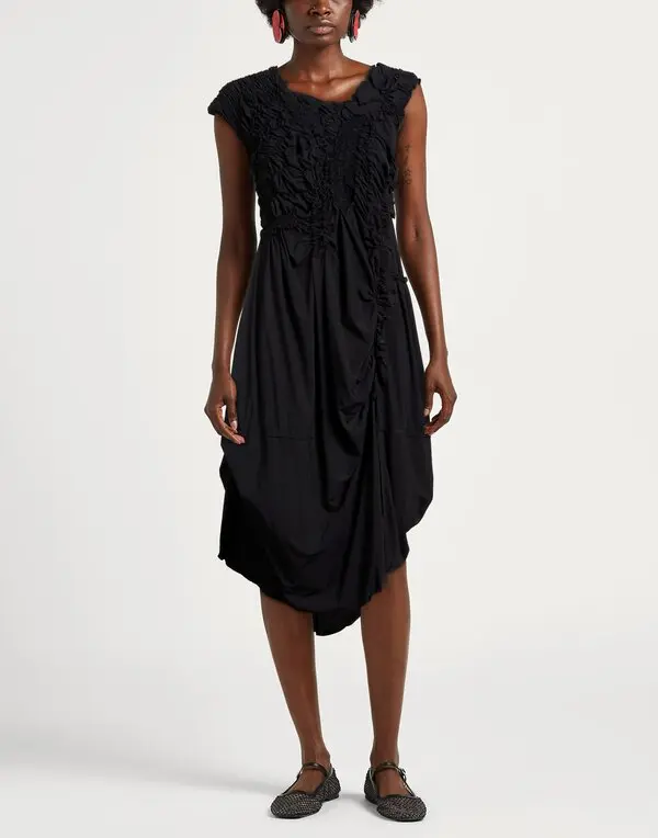 High Midi Dress In Synthetic Jersey
