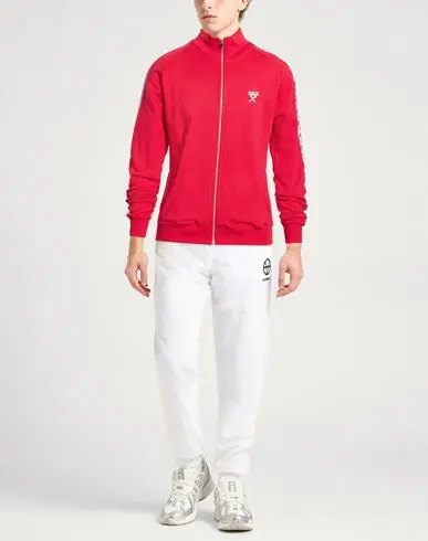 BERNA Cotton French Terry Sweatshirt - Tomato Red