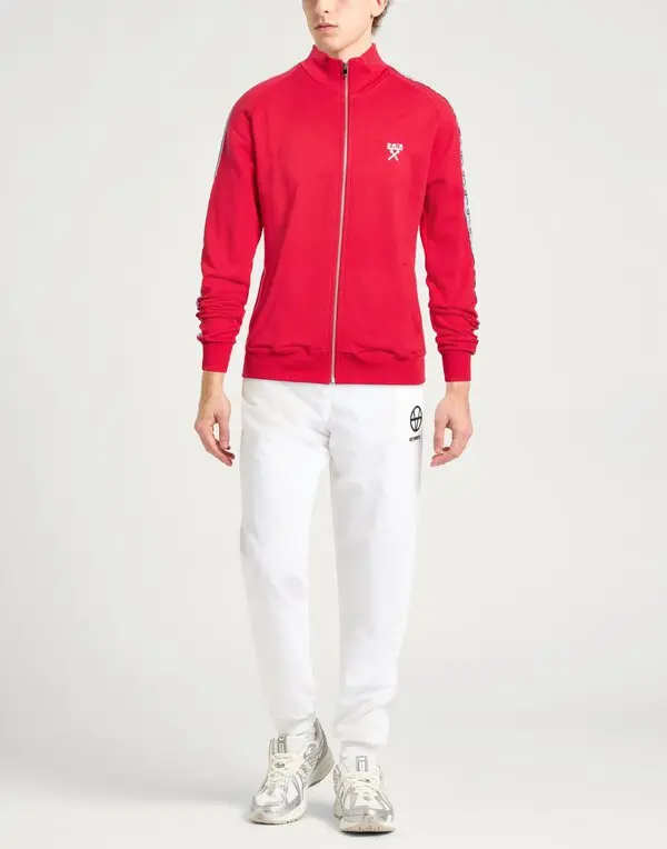 BERNA Cotton French Terry Sweatshirt - Tomato Red