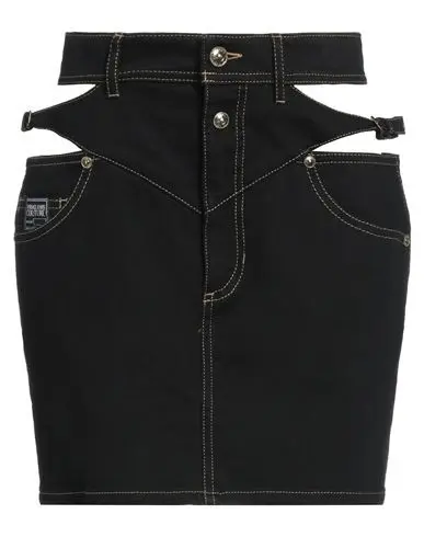 Versace Denim Skirt Size Cotton, Elastane - Black