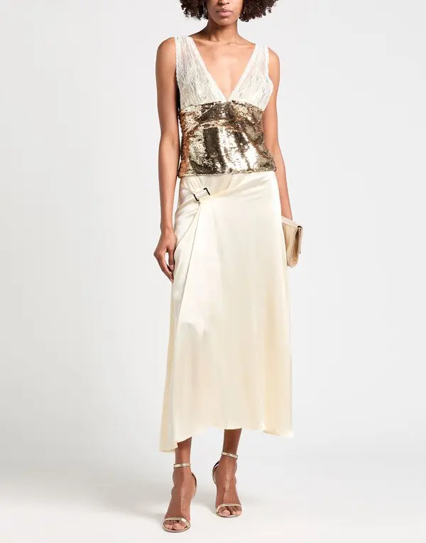 Patrizia Pepe Two-tone Tulle And Lace Top