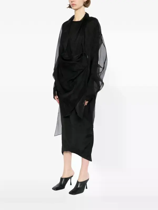 GAZ DE LIN Draped Blouse