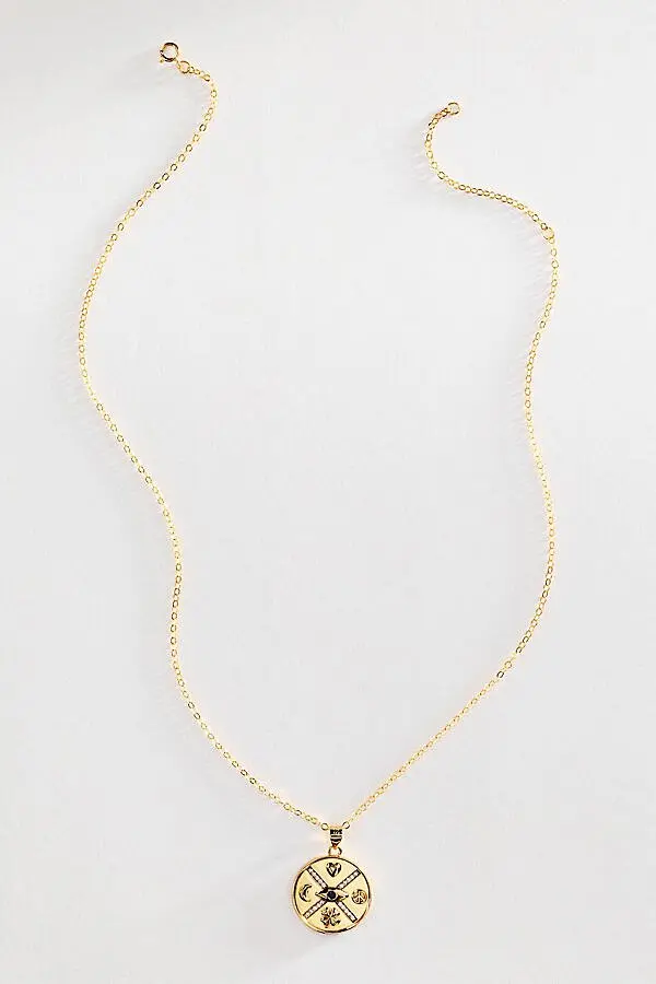 ZEPPLIN THE LABEL Protection Pendant Necklace - Gold