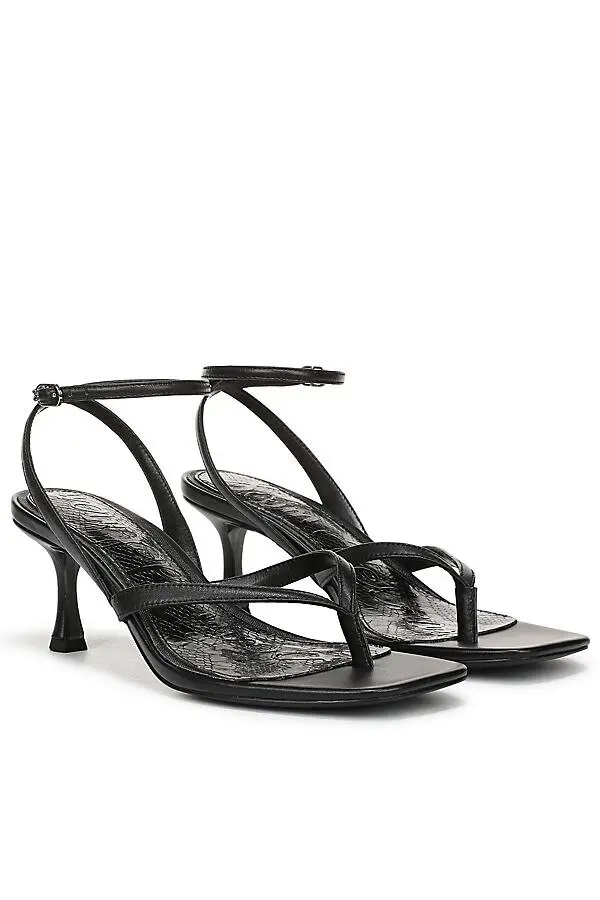 Sam Edelman Paxton Heeled Sandals With Ankle Strap - Black