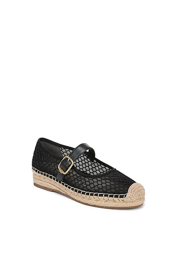 Sam Edelman Mackie Mesh Mary Jane Espadrilles - Black