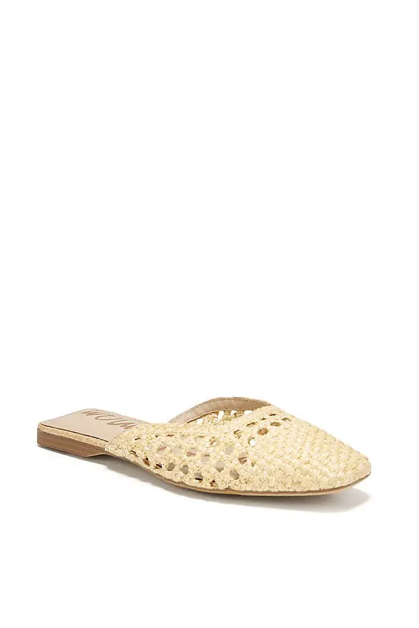 Sam Edelman Nola Woven Mules - Ivory