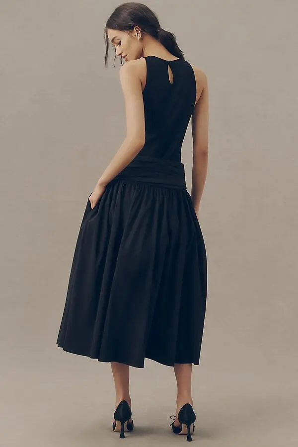 Bhldn Drop-waist Maxi Dress