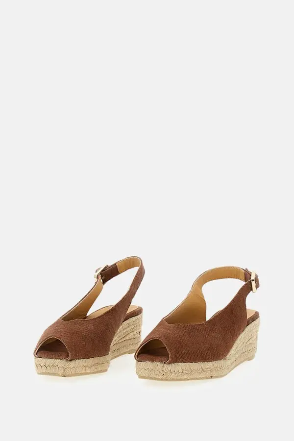 CastaÑer Dosalia Wedge Espadrilles - Brown