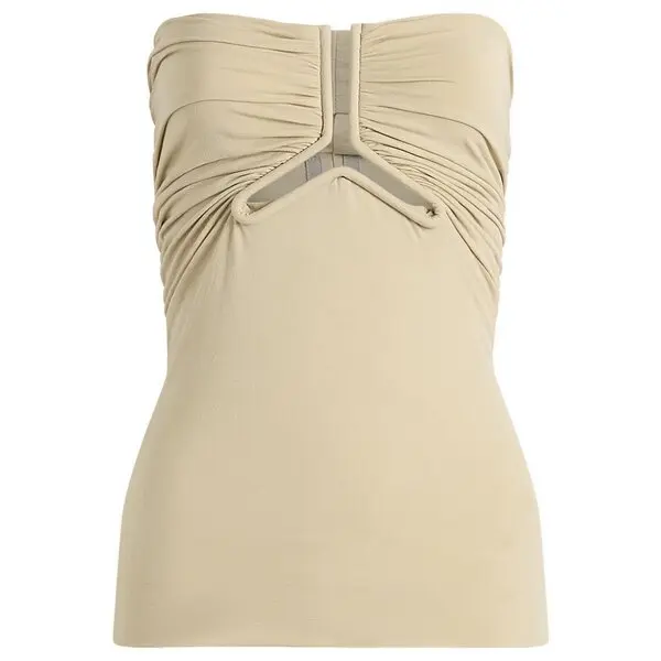 Rick Owens Alannah Prong Bustier Top - Sand