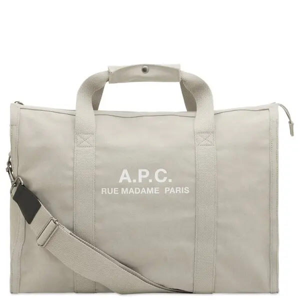 A.p.c. Recuperation Gym Bag - Light Grey