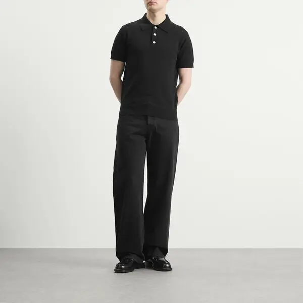 Casablanca Pointelle Monogram Polo