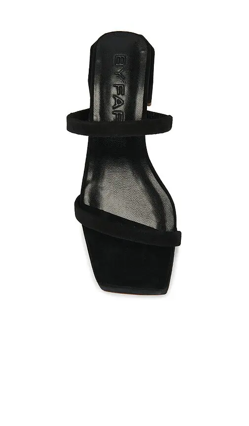 By Far Tanya Suede Sandal - Black