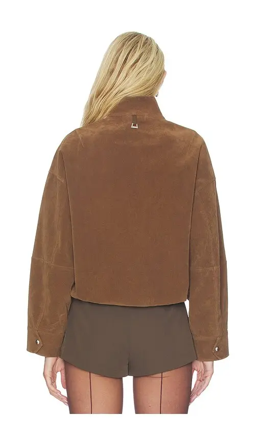 Apparis Kate Faux Suede Bomber Jacket