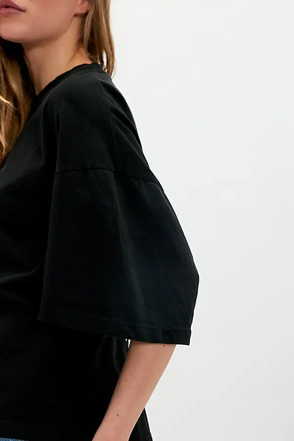 AGOLDE Ellery Corset Tee - Black