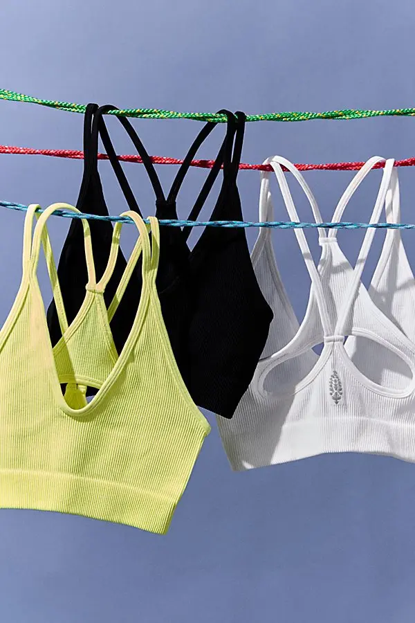 Free People Free Throw Sports Bra - White