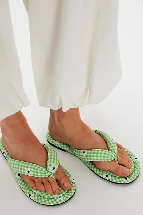 Seychelles Picnic Dreams Flip Flops - Green