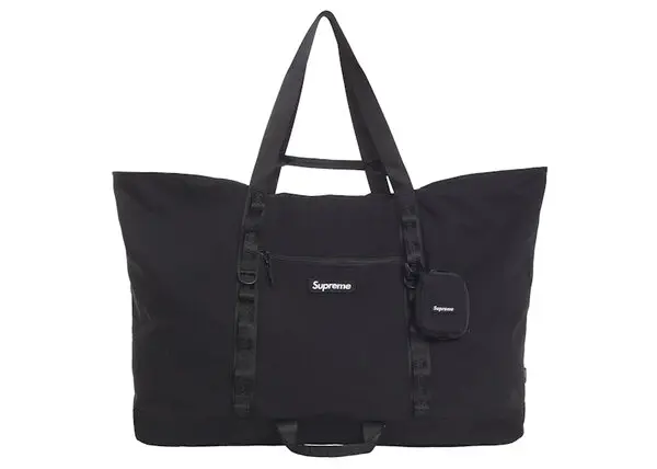 Supreme Xlarge Tote Bag And Utility Pouch - Black
