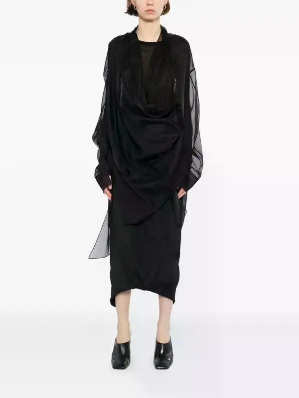 GAZ DE LIN Draped Blouse