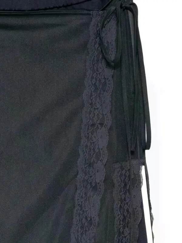 PUSHBUTTON Lace-embellished Trousers